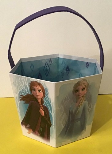 Paperboard Easter/Halloween Candy Bucket Frozen 2 Elsa, Olaf, Anna 8"x ...