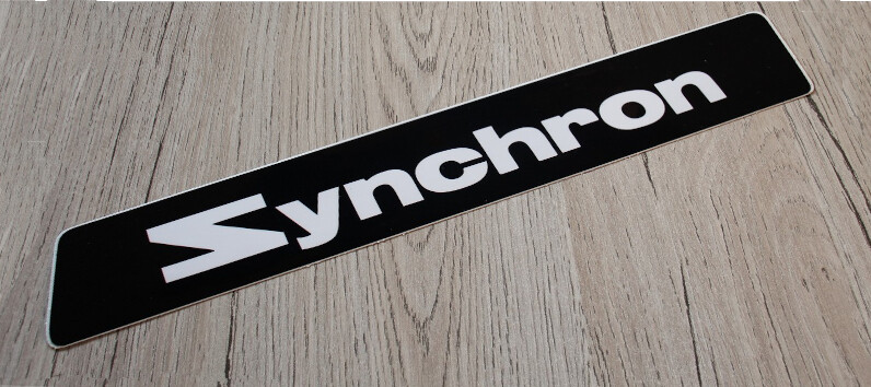 Deutz Synchron Aufkleber kurz Länge ca. 31,5cm Höhe 5 cm Label Sticker ...