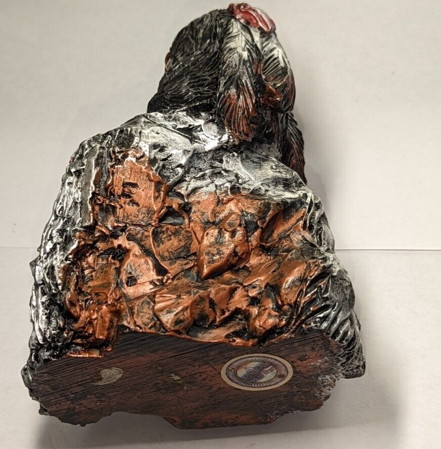 VINTAGE NATIVE AMERICAN STATUE EAGLE AMERICAN FRONTIER LIMITED EDITION ...