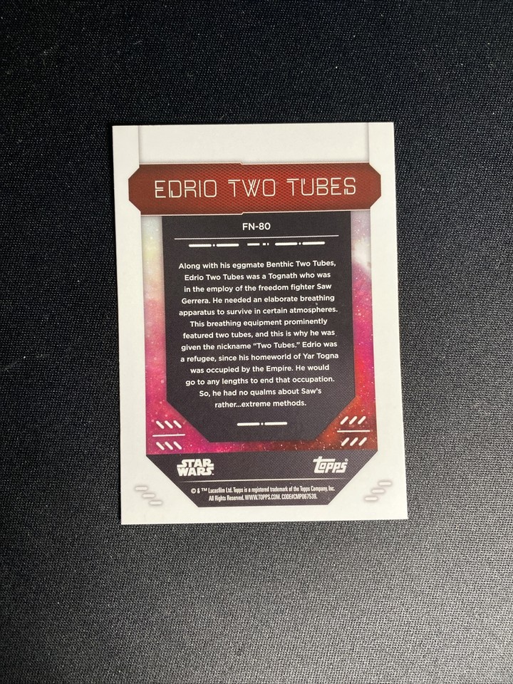 2023 Topps Finest Star Wars Edrio Two Tubes | eBay