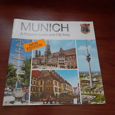 Munich Germany Travel Ephemera Brochure Book Pictorial Guide City Map ...
