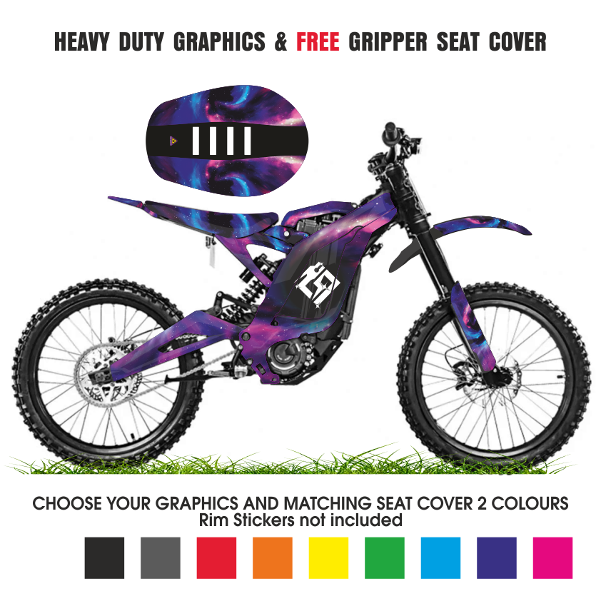 Sur-Ron graphics decals SURRON Sticker kit X LIGHT BEE ELECTRIC Space ...