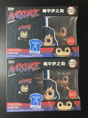 Funko Pop! Demon Slayer Inosuke Hashibira T-Shirt Bundle GameStop Excl ...