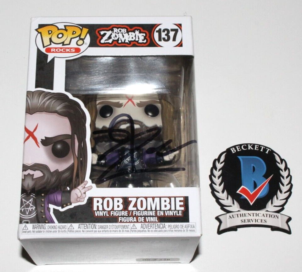 ROB ZOMBIE SIGNED FUNKO POP TOY FIGURE 137 HALLOWEEN DIRECTOR SINGER ...