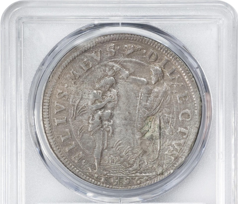ITALY TUSCANY/FLORENCE FERDINAND 1596 PIASTRE SILVER COIN PCGS ...