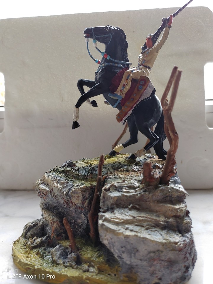 Elastolin Lineol Figur Indianer Cowboy Winnetou Karl May 7cm Serie Wild ...