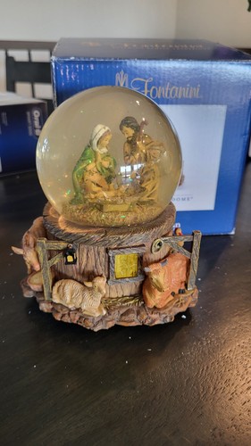 Fontanini Musical Glitterdome Nativity Snowglobe/Silent Night | eBay UK