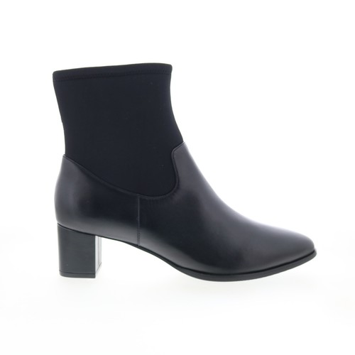 Trotters Kippy T2060-001 Womens Black Leather Ankle & Booties Boots 9 ...