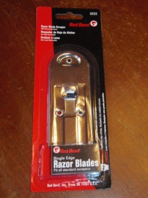 Red Devil #3222 Razor Blade Scraper with Retractable Blade, & 5 blades ...