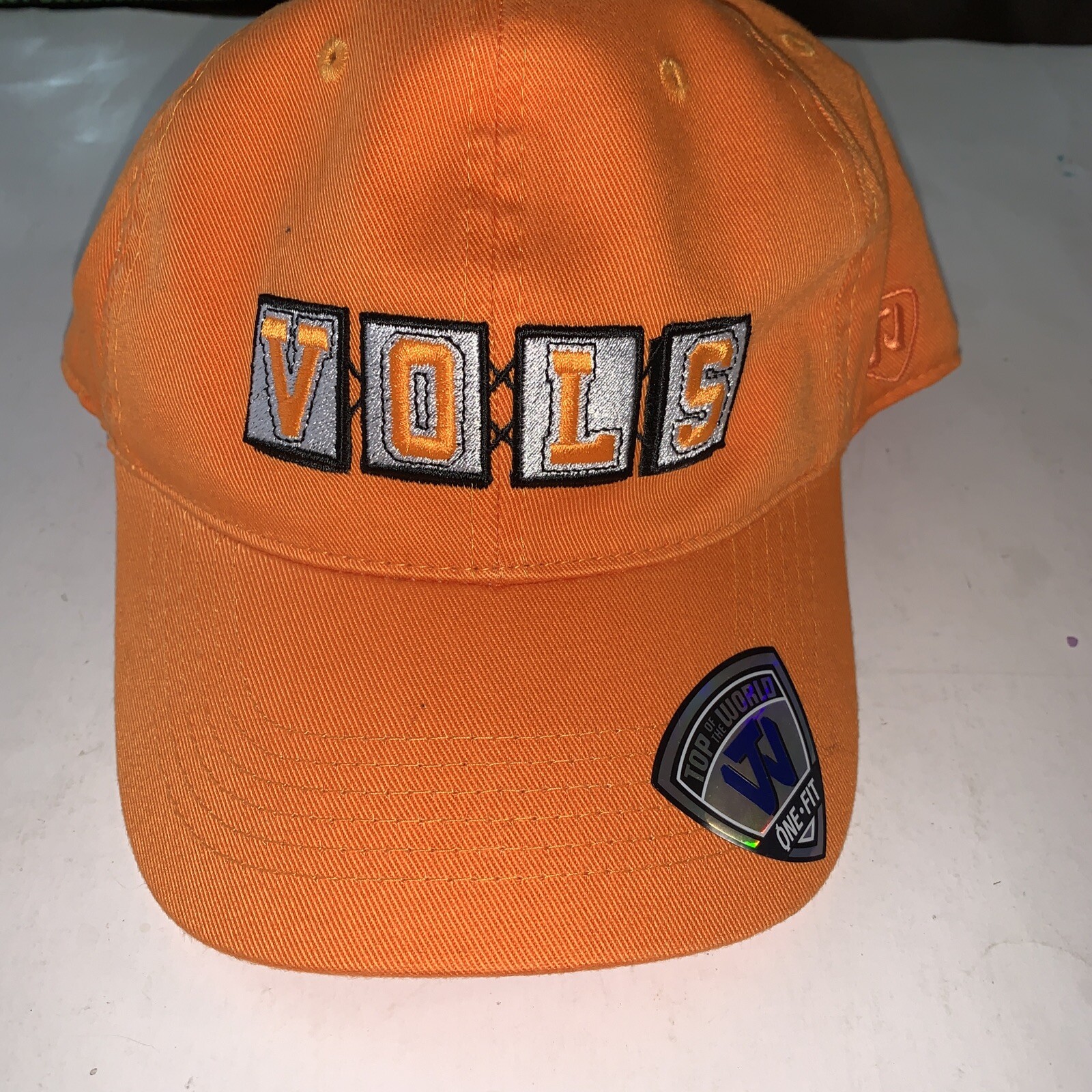 Tennessee Vols Top Of The World Orange White One Fit Fitted Hat Cap ...