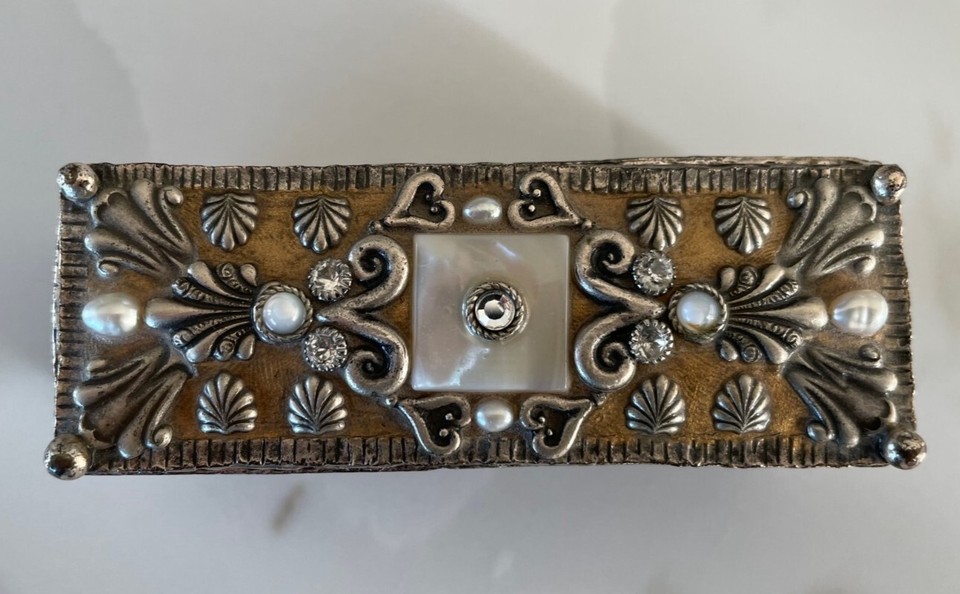 Michal Golan jewellery box electroplated brass. Part of set of 4 ...