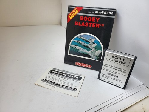 BOGEY BLASTER GAME W/CREASE FOR PAL ATARI 7800 + 2600 + PLUS NEVER USED ...