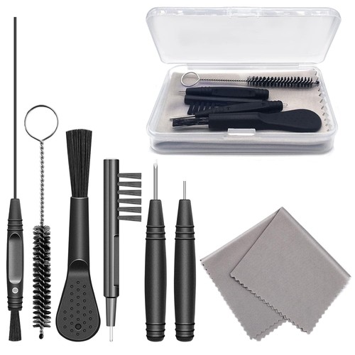 8pc Hearing Aid Cleaning Kit w/Case - Brushes & Tools for Maintenance ...