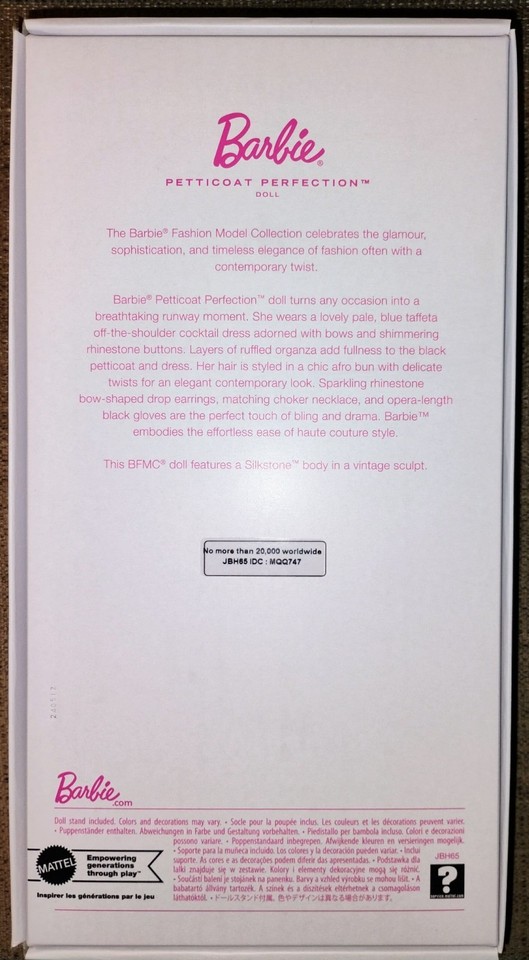 BARBIE FASHION MODEL COLLECTION #3 PETTICOAT PERFECTION 2025 SILKSTONE ...