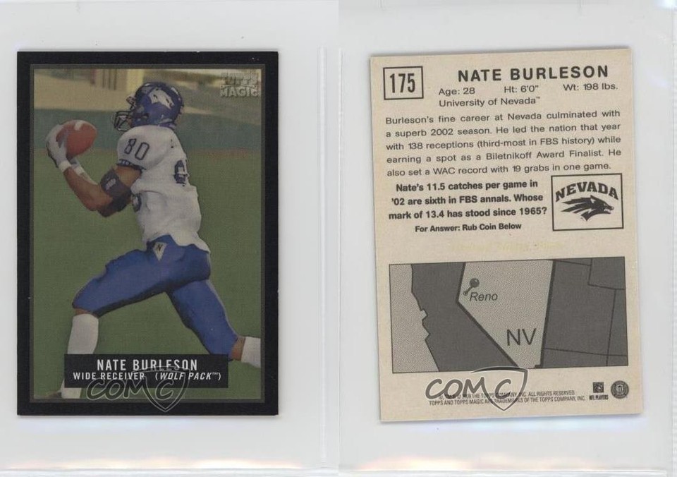 2009 Topps Magic Mini Black Nate Burleson #175 0q3 | eBay