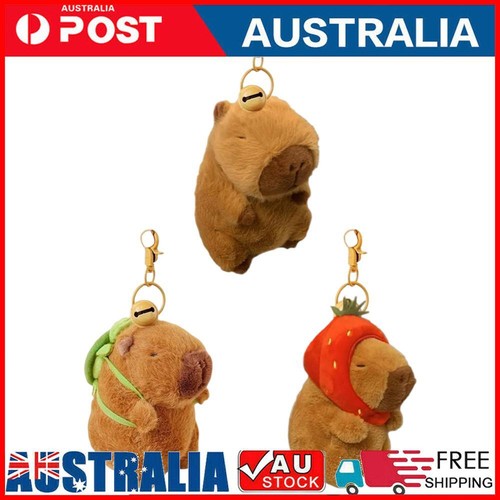 Capybara Keychain Pp Cotton Capybara Dolls Keychain for Backpack ...