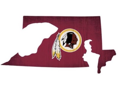 Fan Creations NFL Team Logo State Sign: Washington Redskins (Small ...