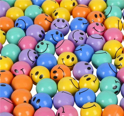 144 SMILEY SUPERBALLS, HIGH BOUNCE BALLS, SMILE, LOW PRICE SUPER FAST ...