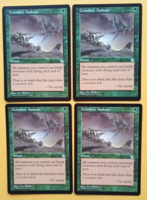 Magic the Gathering MTG Stronghold CROSSBOW AMBUSH X 4 NM C Nice!! | eBay