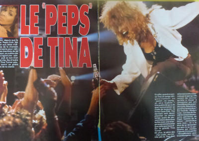 Tina Turner , le peps de Tina , 2 pages , french document . | eBay