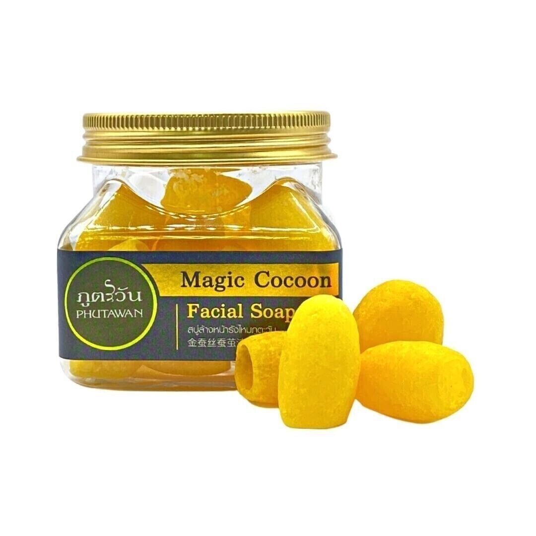 6 Pcs. x Phutawan Magic Cocoon Facial Soap 40 g | eBay