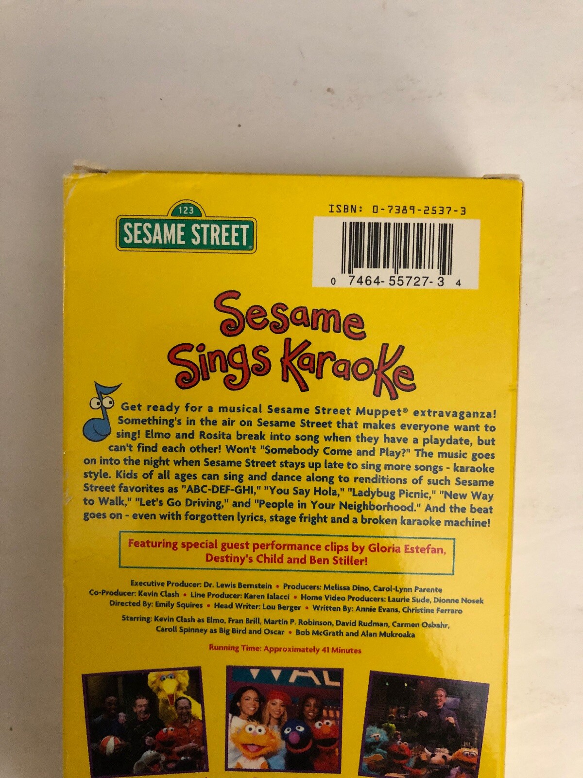 Sesame Street SESAME SINGS KARAOKE VHS VIDEO-#LV-55727-RARE VINTAGE ...