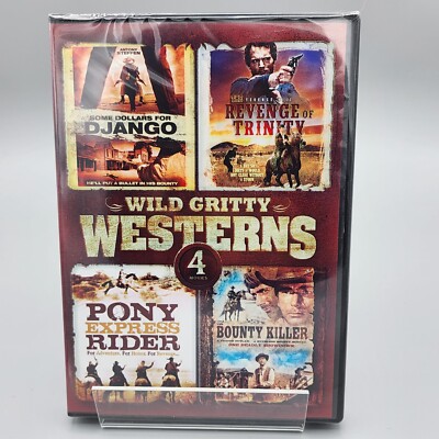 4-Movie Feature Wild Gritty Western DVD Combo Cowboys New Sealed ...