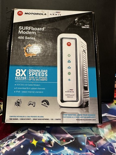 Motorola Arris SURFBoard Wi-Fi Modem 400 Series Model: SB6141 (NEW Open ...