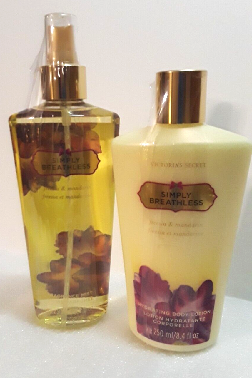 VS Simply Breathless Fragrance Mist & Lotion Freesia Mandarin Factory ...