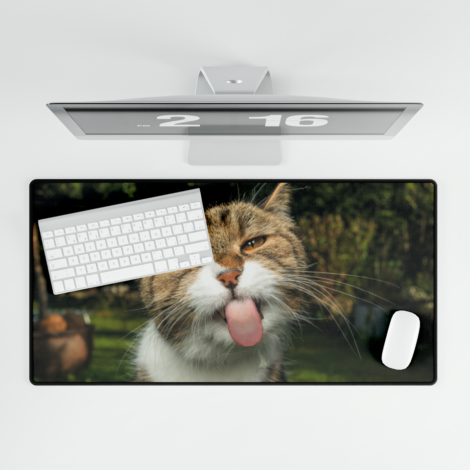 Funny Cat Keyboard and Mouse Desk Pad, 31.5 x 15.5, X Large Desk Mat | eBay