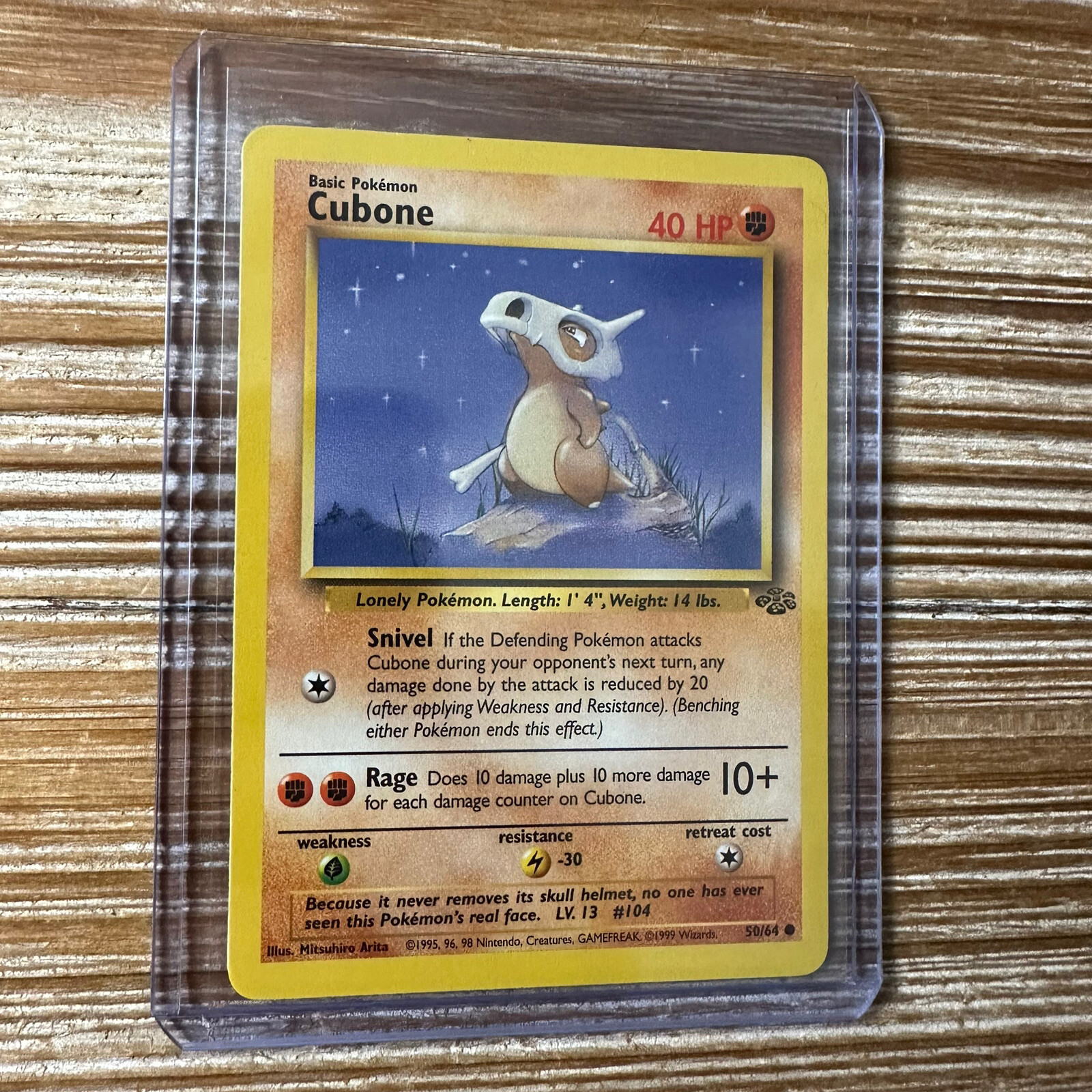 Pokemon Card Cubone 50/64 Jungle Unlimited Vintage WOTC MP-HP | eBay