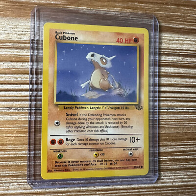 Pokemon Card Cubone 50/64 Jungle Unlimited Vintage WOTC MP-HP | eBay