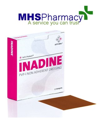 Inadine dressing PVP - Iodine Dressings 9.5cm x 9.5cm - 5 5019634076218 ...