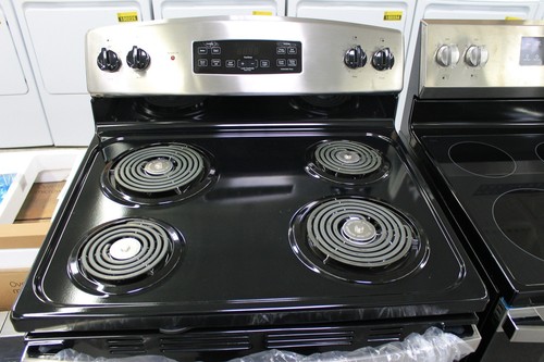 GE JB256RTSS 30" Stainless 4 Coil Element Electric Range NOB #151304 | eBay