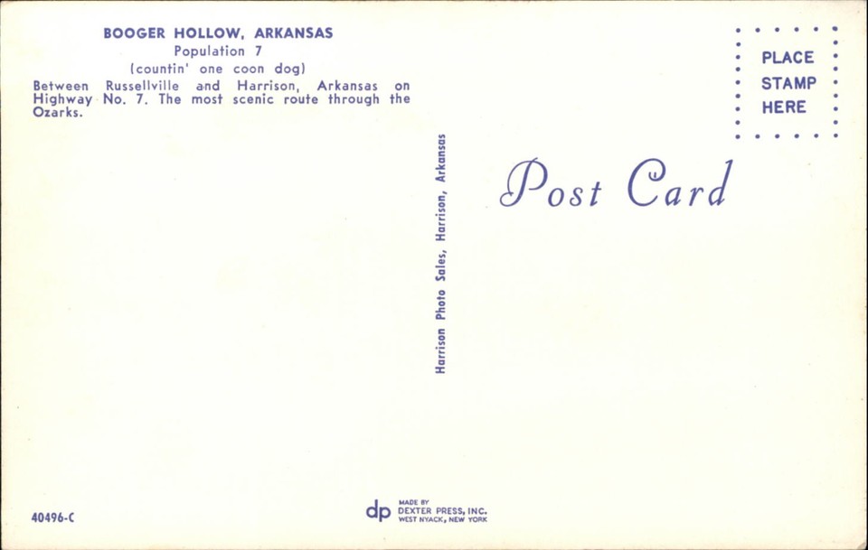 Booger Hollow Trading Post Arkansas vintage postcard m731 | eBay
