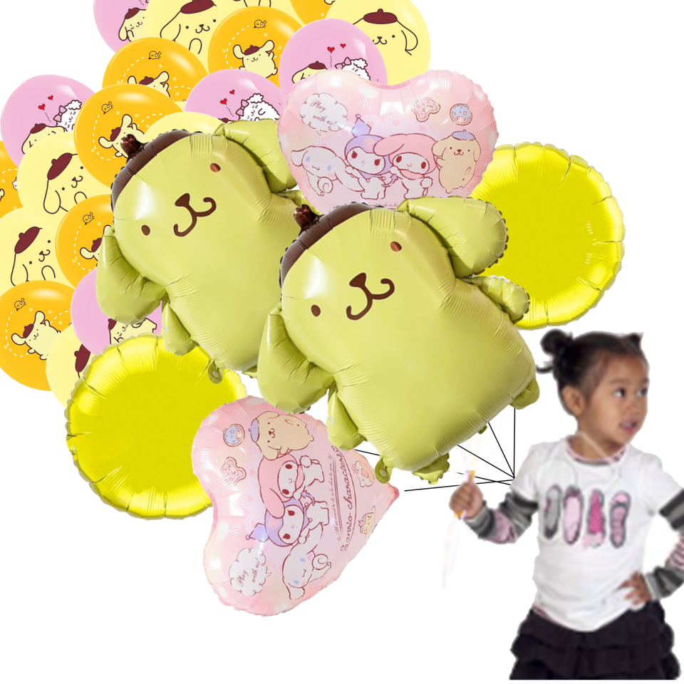 POMPOMPURIN cup plate swirl birthday party supplies favor centerpiece ...