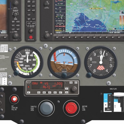 Cessna 172 Garmin 1000 Instrument Panel VH-BSV - A3+ Profile Print | eBay
