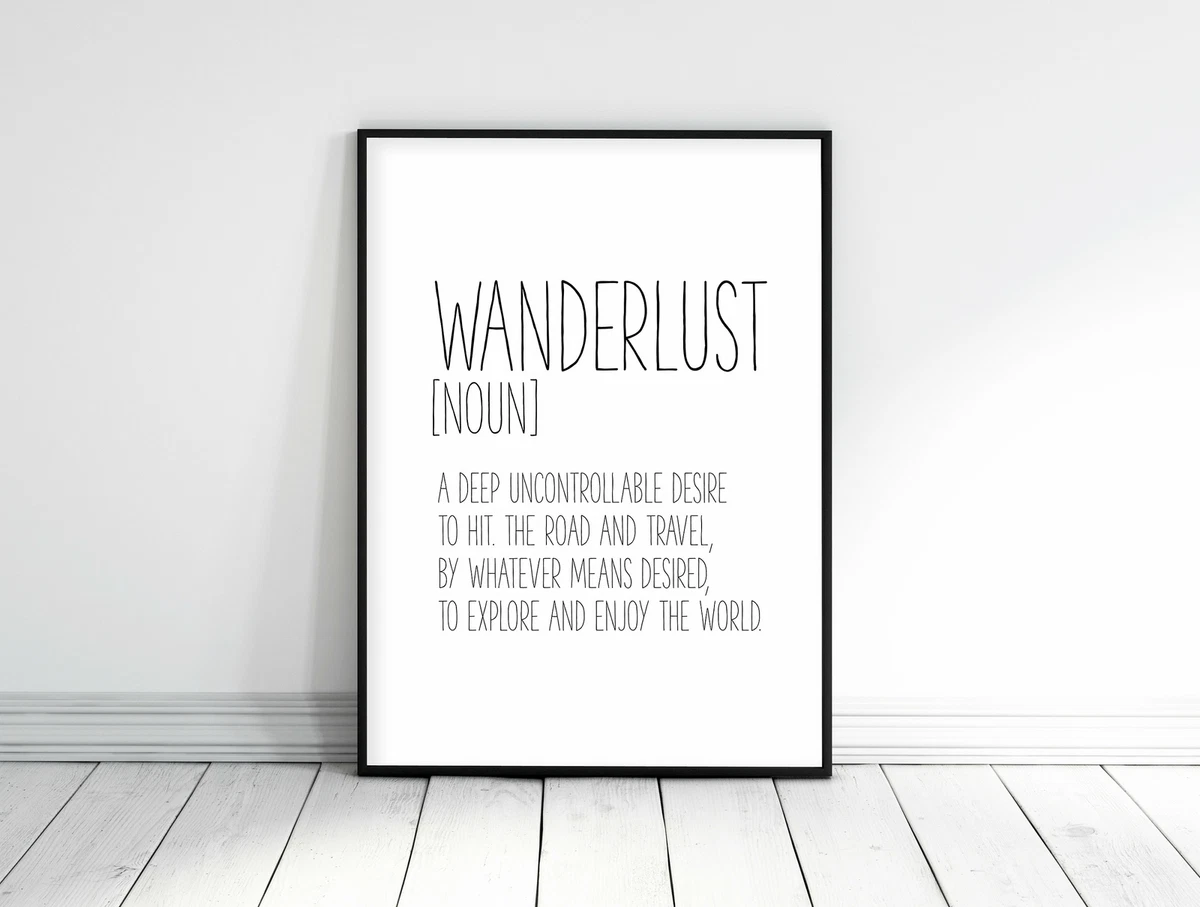 Wanderlust Definition Poster