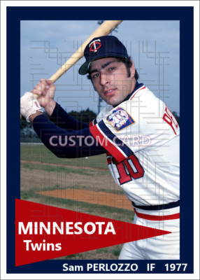Sam Perlozzo - 1977 Minnesota Twins - 2.5 x 3.5 custom card (blank back) | eBay