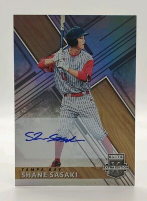 Authentic Autograph ⚾ Shane Sasaki 2019 Panini Elite Extra Edition Auto ...