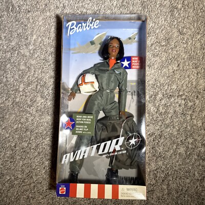 African American Aviator Barbie doll AAFES Special Edition Mattel ...