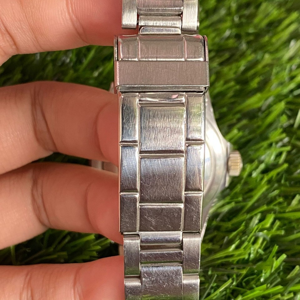 Rare Bulova Diver Quartz Black Dial Coke Bezel Mid Size Men Watch Date ...