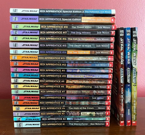 Star Wars Jedi Apprentice Books Complete Set 1-18 & Specials 1-2 + Boba ...