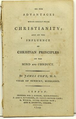 James Cowe / ON THE ADVANTAGES WHICH RESULT FROM CHRISTIANITY First ...