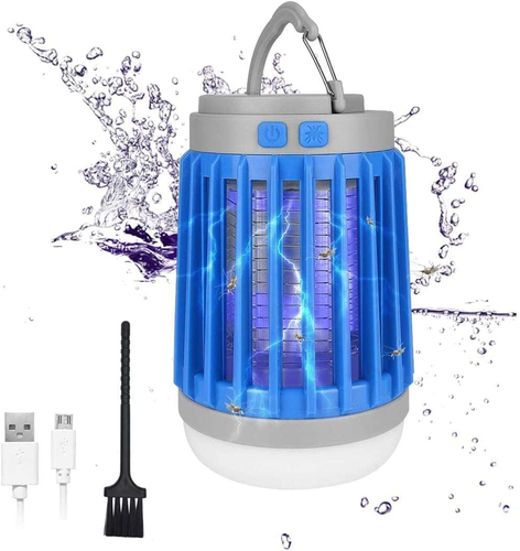 Indoor Bug Zapper with SOS Emergency Light & Quick Hook | Silent ...