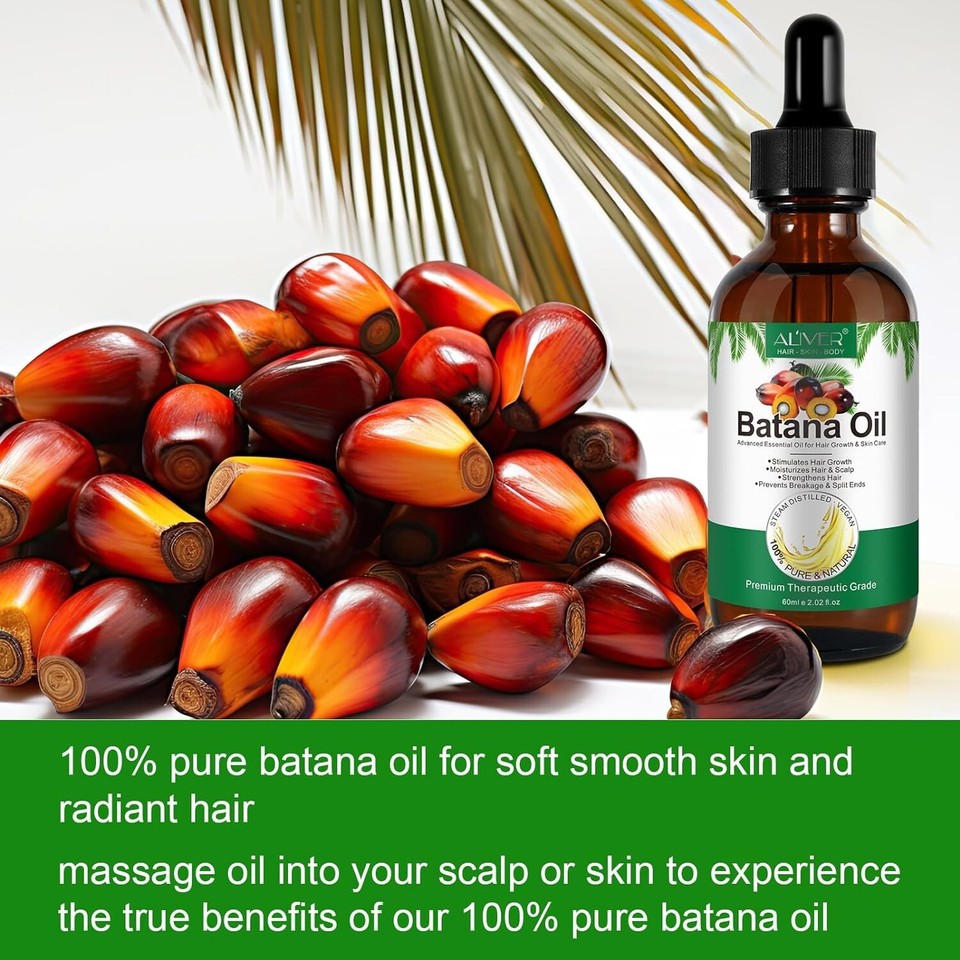 ***Batana Oil,100% Pure Natural Batana Oil for Hair Growth,Organic ...