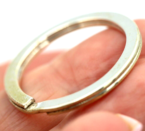 Genuine Sterling Silver Split Key Ring Clasp Key Chain Keychain ...