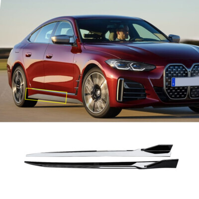Side Skirts Extension Fits 2021-2025 BMW 4 Series G22 G23 2D G26 4D ...