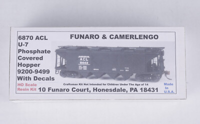 Funaro & Camerlengo 6870 ACL U7 Covered Hopper W/Decals HO Scale Model ...