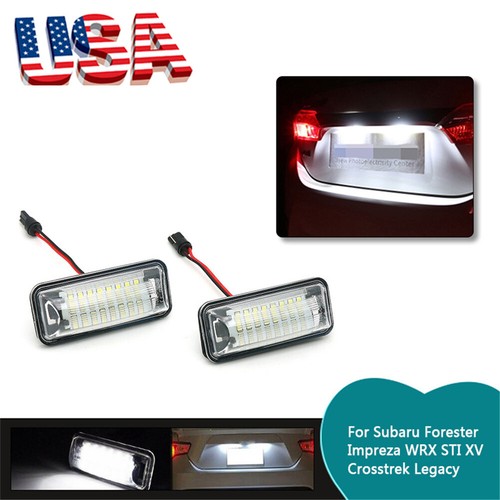 For Subaru Forester Impreza WRX STI XV Crosstrek Legacy LED License ...